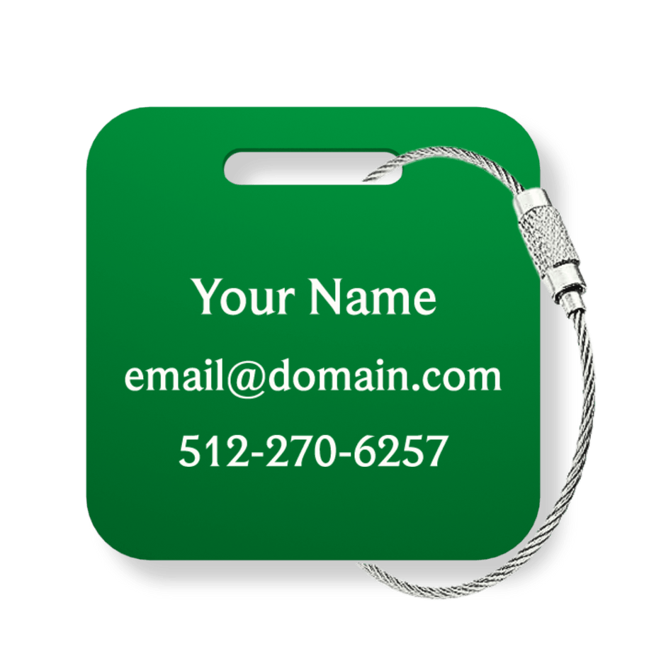 Bag Tags | Luggage Tags | Custom Engraved ID Tags – Legit 3D